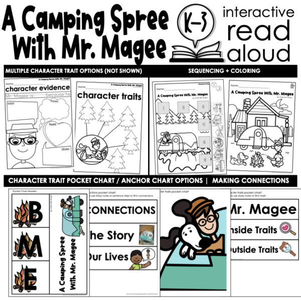 Camping Spree With Mr. Magee Interactive Read Aloud Activities | RETELL ...