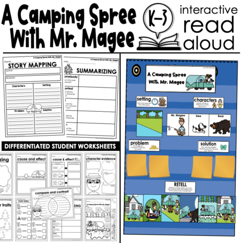 Camping Spree With Mr. Magee Interactive Read Aloud Activities | RETELL ...