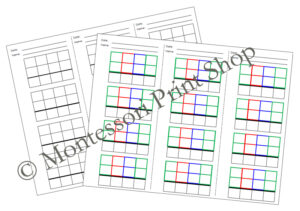 Montessori Stamp Game Paper - Color & Blackline Master | Made By Teachers