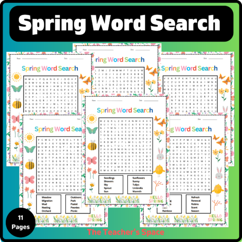 Printable Spring Word Scramble Worksheets | Made By Teachers