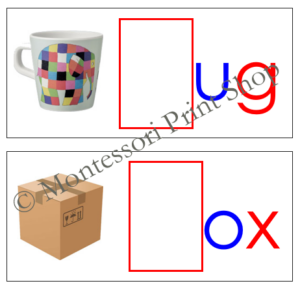Montessori Printable Moveable Alphabet Sound Cards Bundle - Print (Red ...