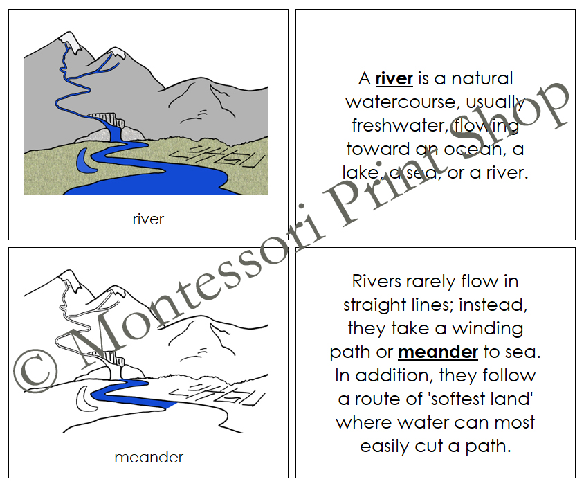 Parts of a River Book - Montessori Nomenclature | Made By Teachers