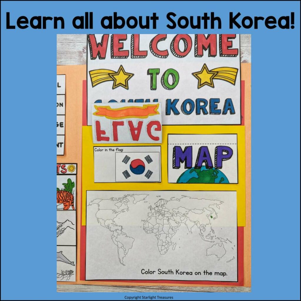 South Korea Lapbook for Early Learners - A Country Study | Made By Teachers