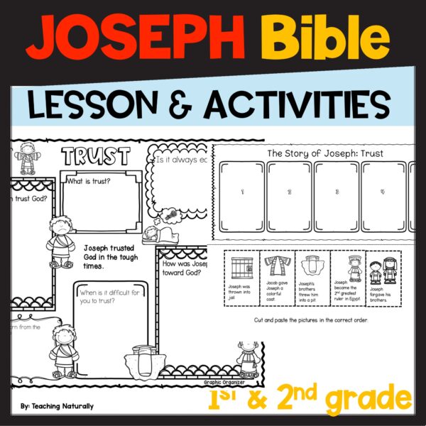 Joseph and his coat of many colors Bible lesson for Kids 1st 2nd grade ...