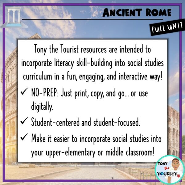 Ancient Rome Unit Bundle- Reading Passages, Activities, PowerPoint ...