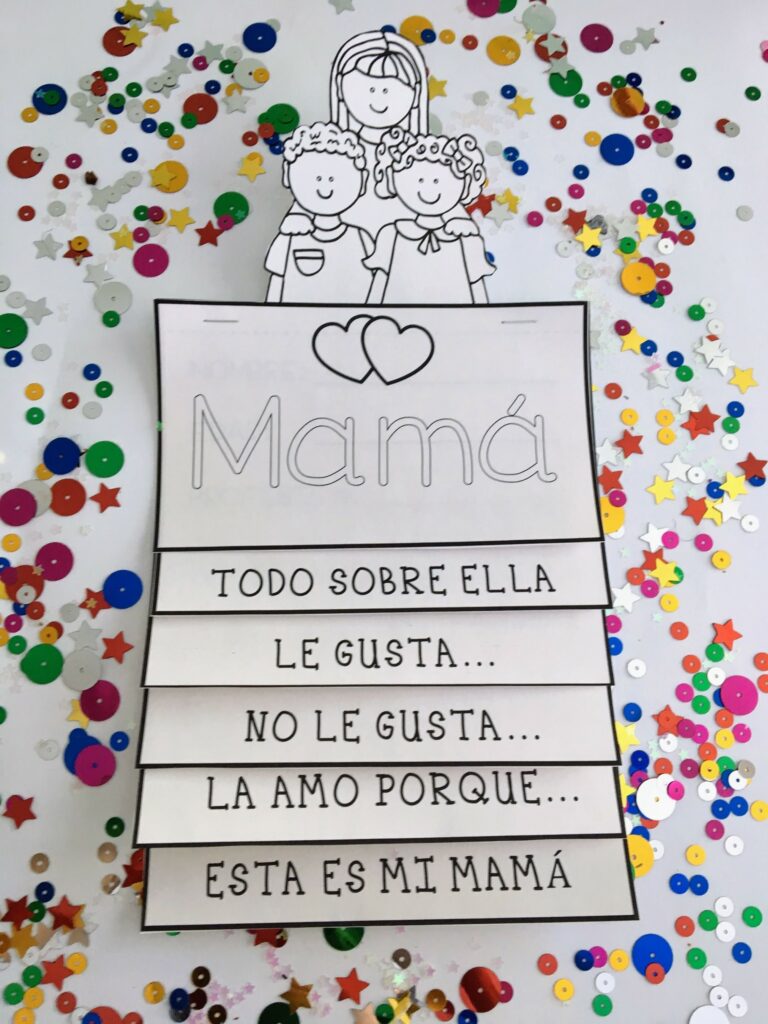Spanish Mother's Day Flip Book | Día de las Madres Librito Interactivo ...