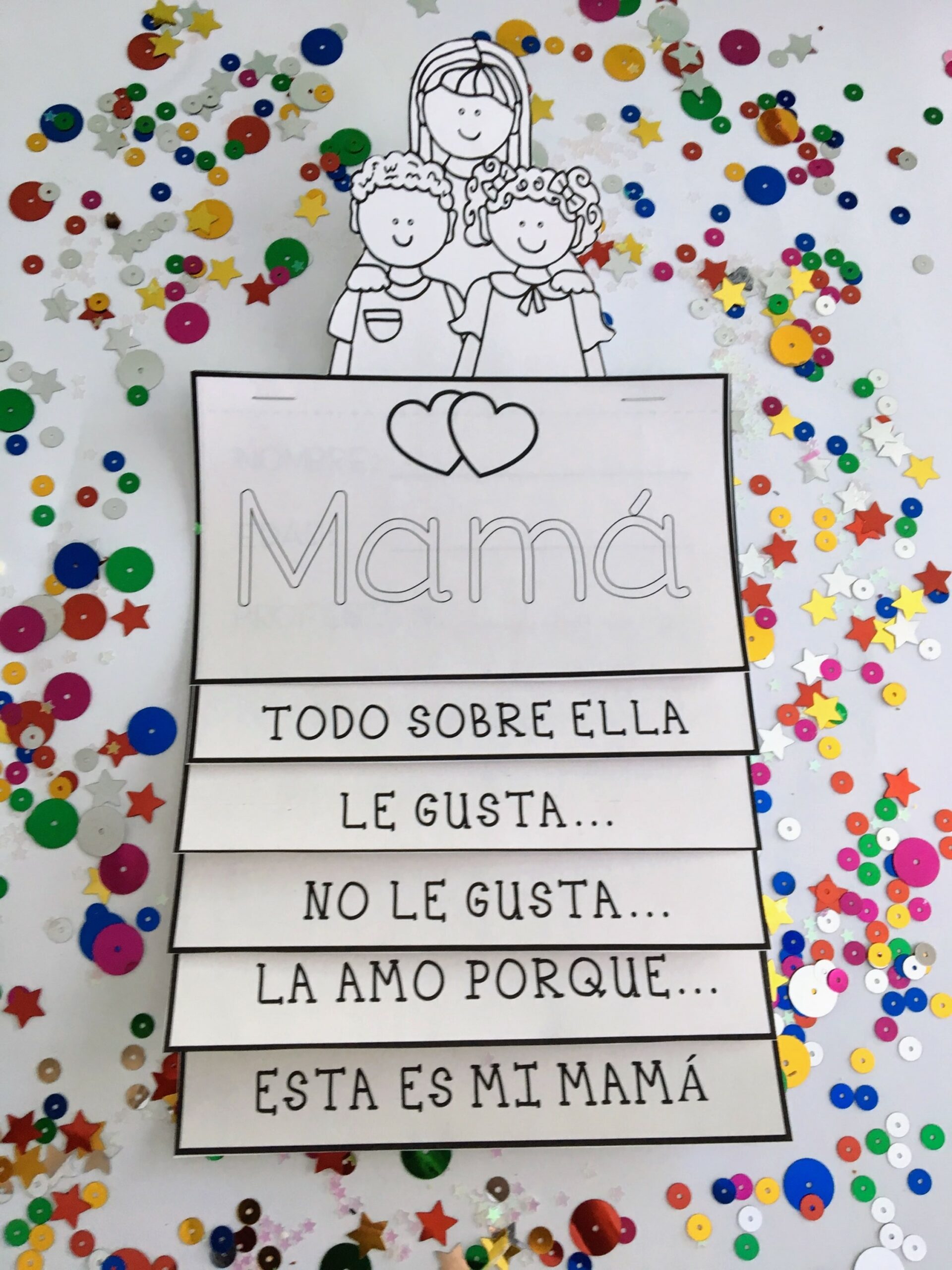 Spanish Mother's Day Flip Book | Día de las Madres Librito Interactivo ...
