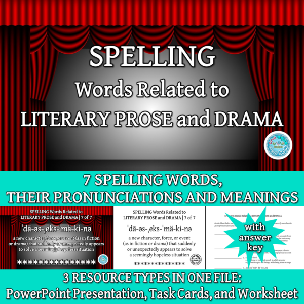 SPELLING Words Related to LITERARY and DRAMA | Made By Teachers
