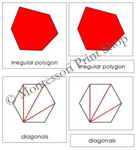 The Study of a Polygon 3-Part Cards - Montessori Elementary Geometry ...