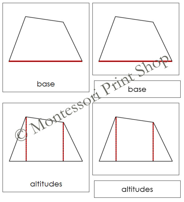 The Study of a Quadrilateral 3-Part Cards - Montessori Elementary ...