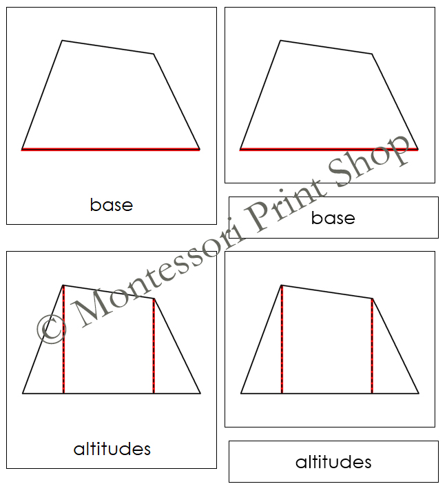 The Study of a Quadrilateral 3-Part Cards - Montessori Elementary ...