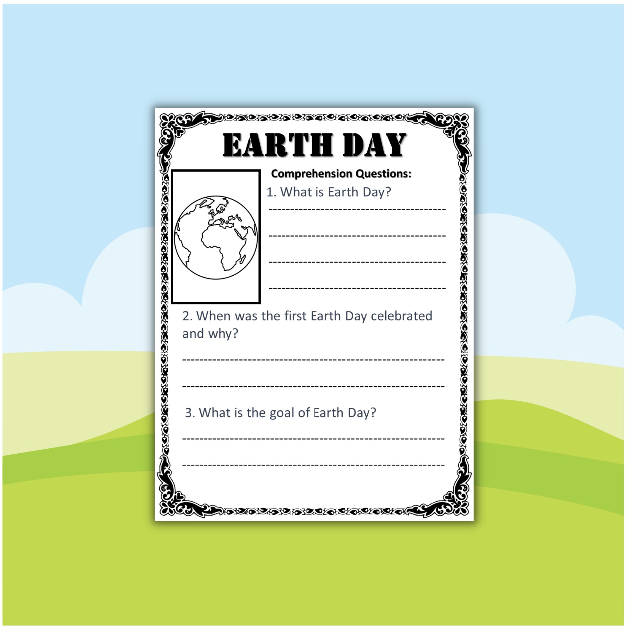 Spring | Earth Day Reading Comprehension Passage with Answers - April ...