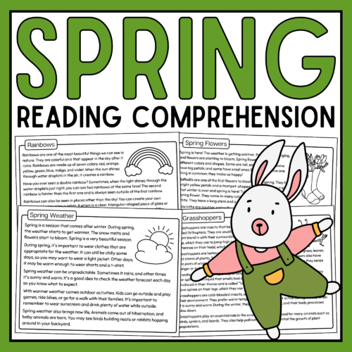Spring Reading Comprehension Passages | Spring Reading Passages | Made ...