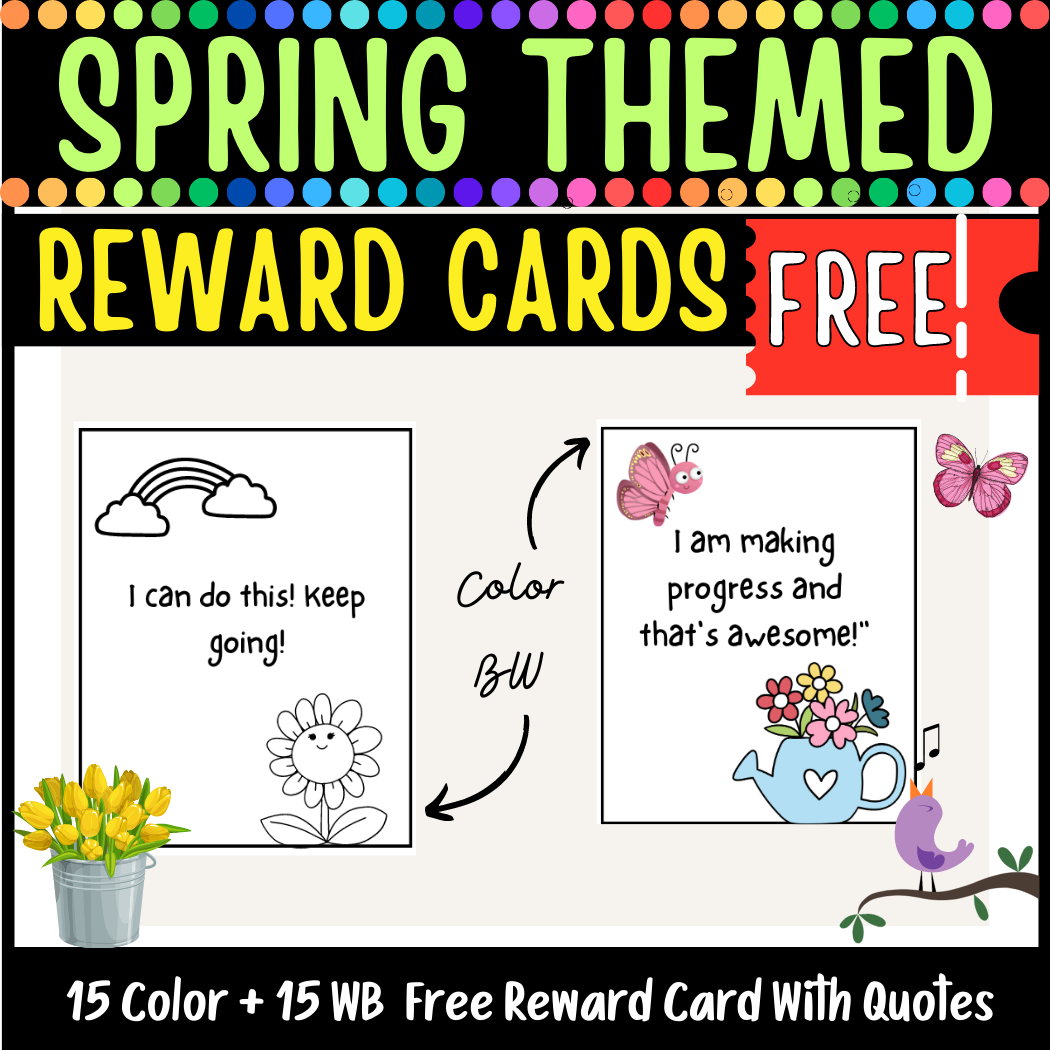 Reward Cards (Free!) - Reward Coupons for Positive Classroom Management ...