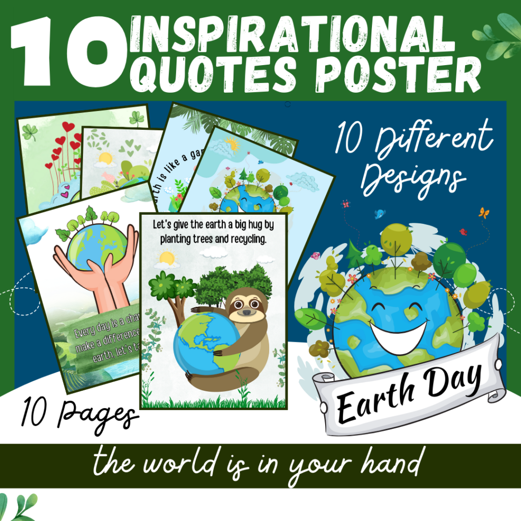 Earth Day Bulletin Board | Earth Day Inspirational Quotes Printable ...