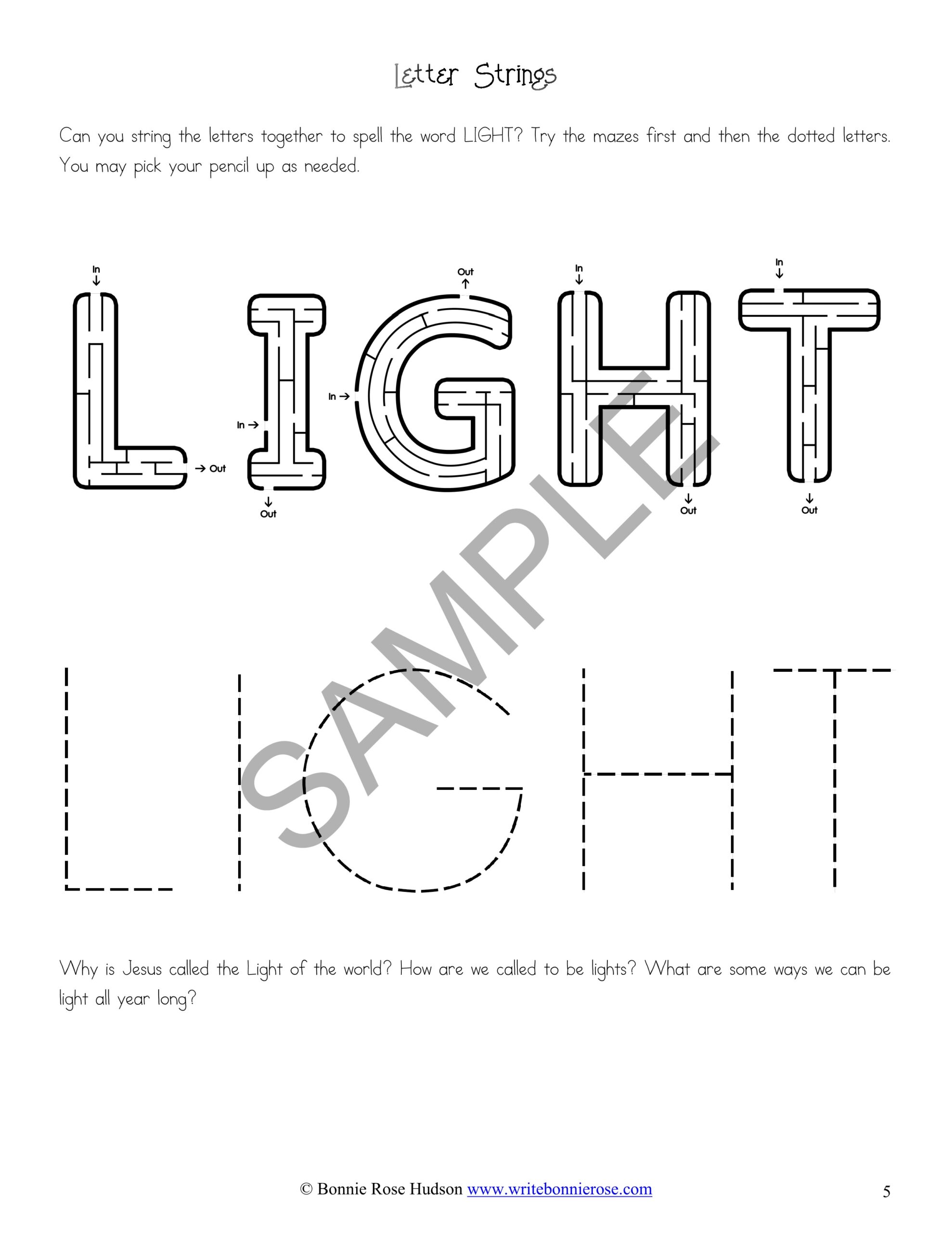 Christmas Lights Activity Pack | Made By Teachers