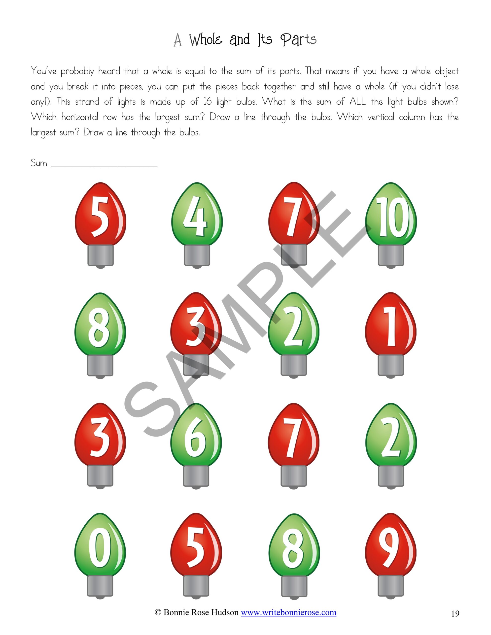 Christmas Lights Activity Pack | Made By Teachers