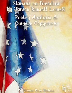 Stanzas on Freedom Poetry Analysis and Cursive Copywork | Made By Teachers