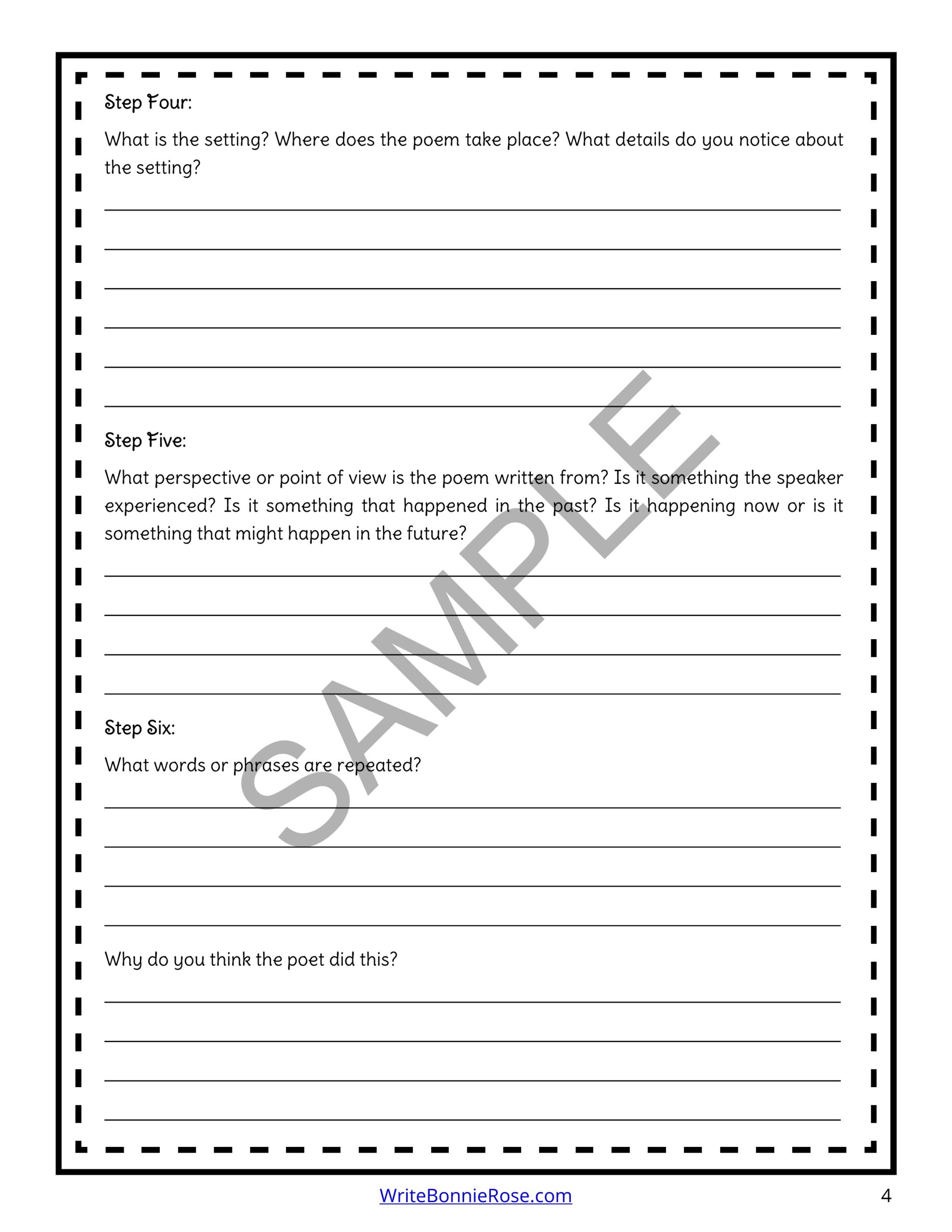 Stanzas on Freedom Poetry Analysis and Cursive Copywork | Made By Teachers