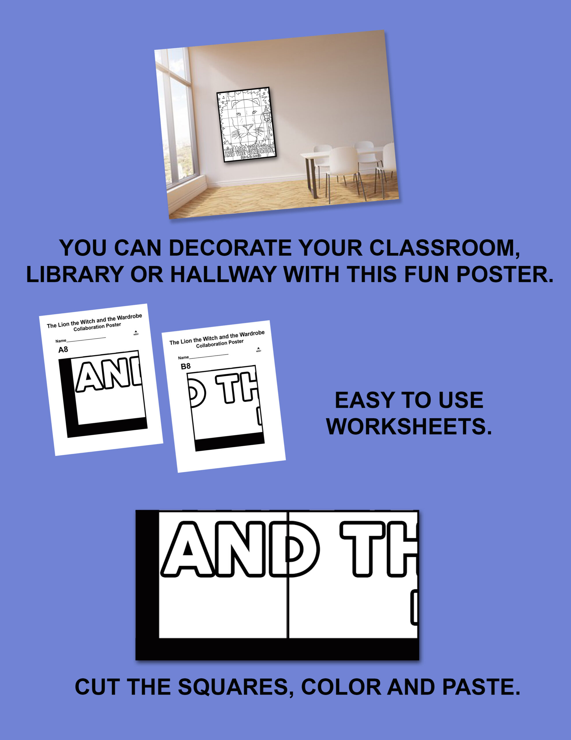 The Lion the Witch and the Wardrobe Collaboration Poster | Made By Teachers