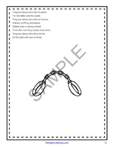Stanzas on Freedom Poetry Analysis and Print Copywork | Made By Teachers