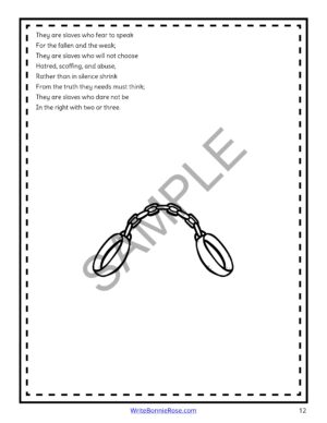 Stanzas on Freedom Poetry Analysis and Print Copywork | Made By Teachers