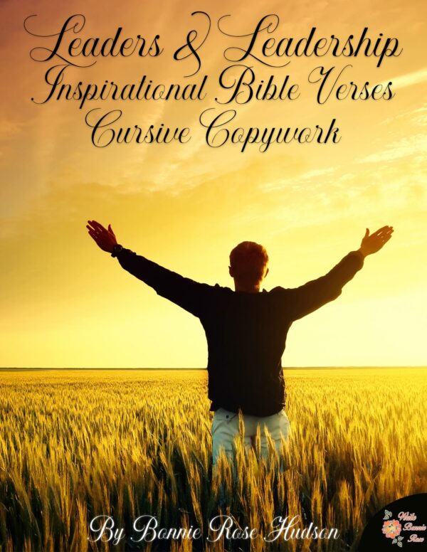 Leaders & Leadership Inspirational Bible Verses Cursive Copywork | Made ...