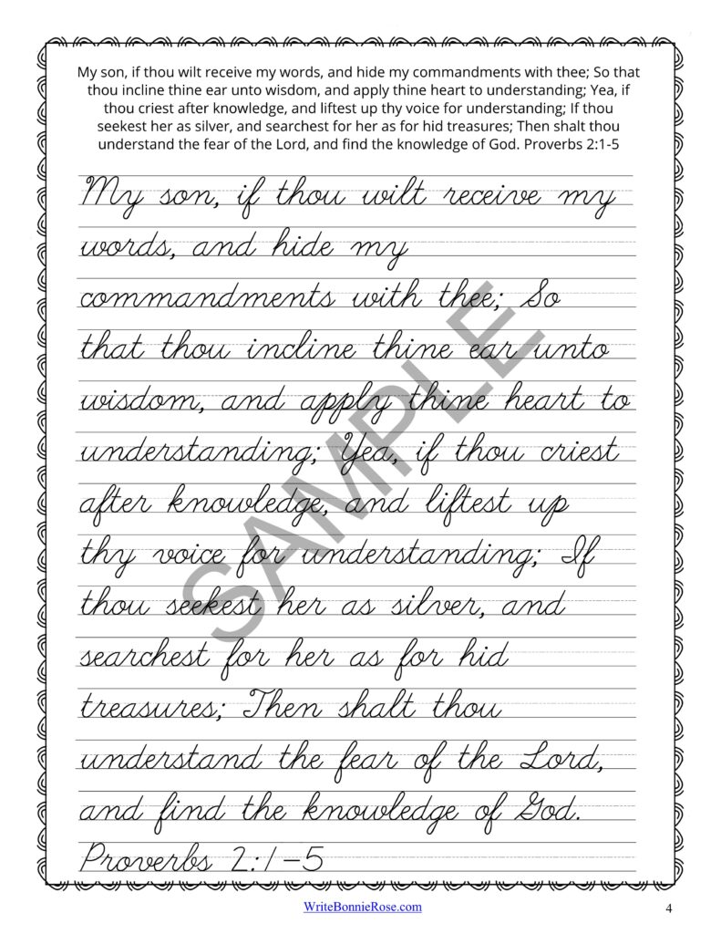 Leaders & Leadership Inspirational Bible Verses Cursive Copywork | Made ...