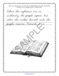 Leaders & Leadership Inspirational Bible Verses Cursive Copywork | Made ...