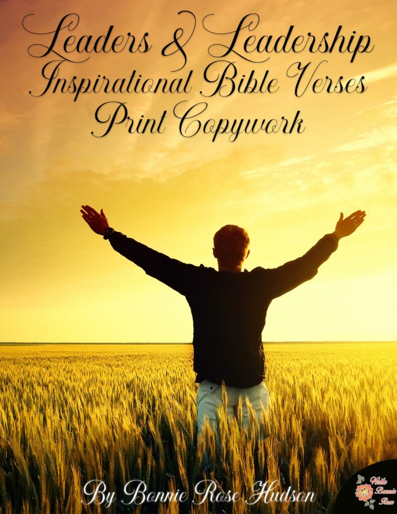 Leaders & Leadership Inspirational Bible Verses Print Copywork | Made ...