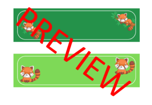 Red Panda Theme Decor Bundle Name Tags, Labels, and Schedule Daily ...