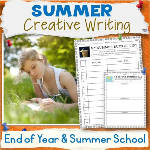 Summer School Writing Prompts and Activities - Print and Digital ...