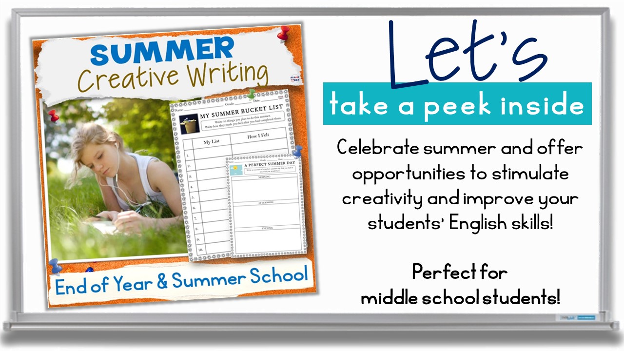 Summer School Writing Prompts and Activities - Print and Digital ...