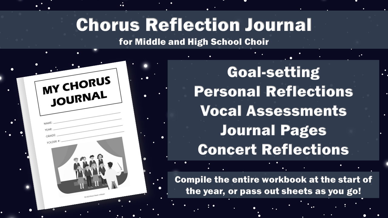 CHORUS REFLECTION JOURNAL for Middle and high school choir | Made By ...