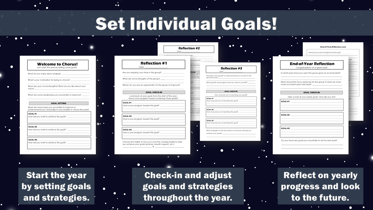 CHORUS REFLECTION JOURNAL for Middle and high school choir | Made By ...