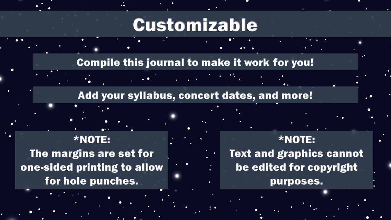 CHORUS REFLECTION JOURNAL for Middle and high school choir | Made By ...