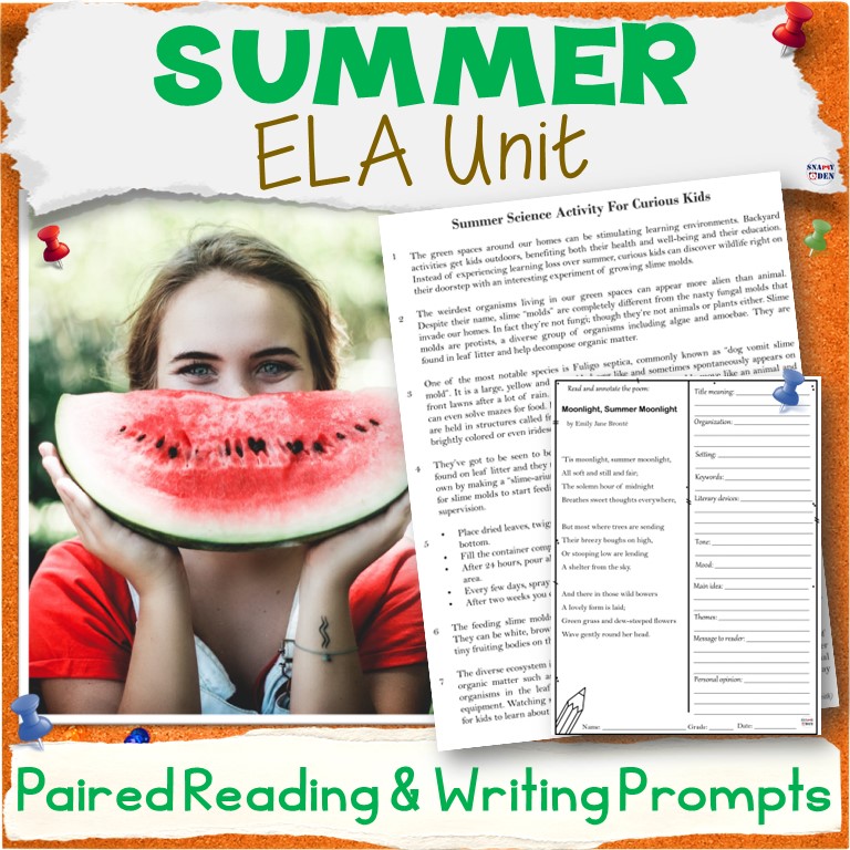 Money Unit - Middle School Paired Reading, Writing Prompts - Print and ...