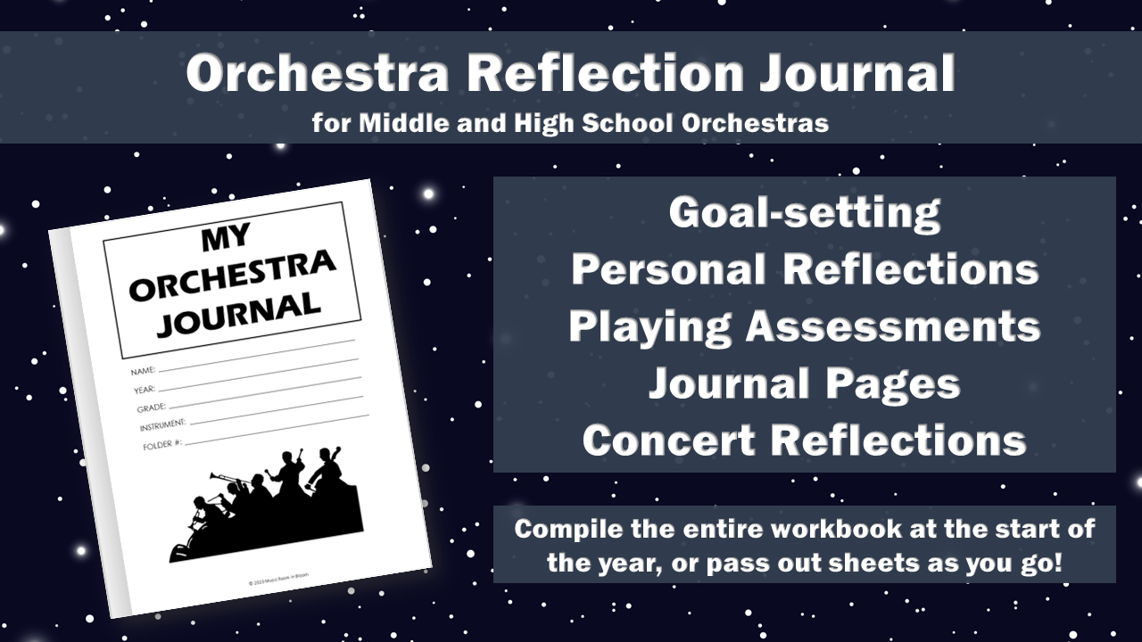 ORCHESTRA REFLECTION JOURNAL for middle and high school | Made By Teachers