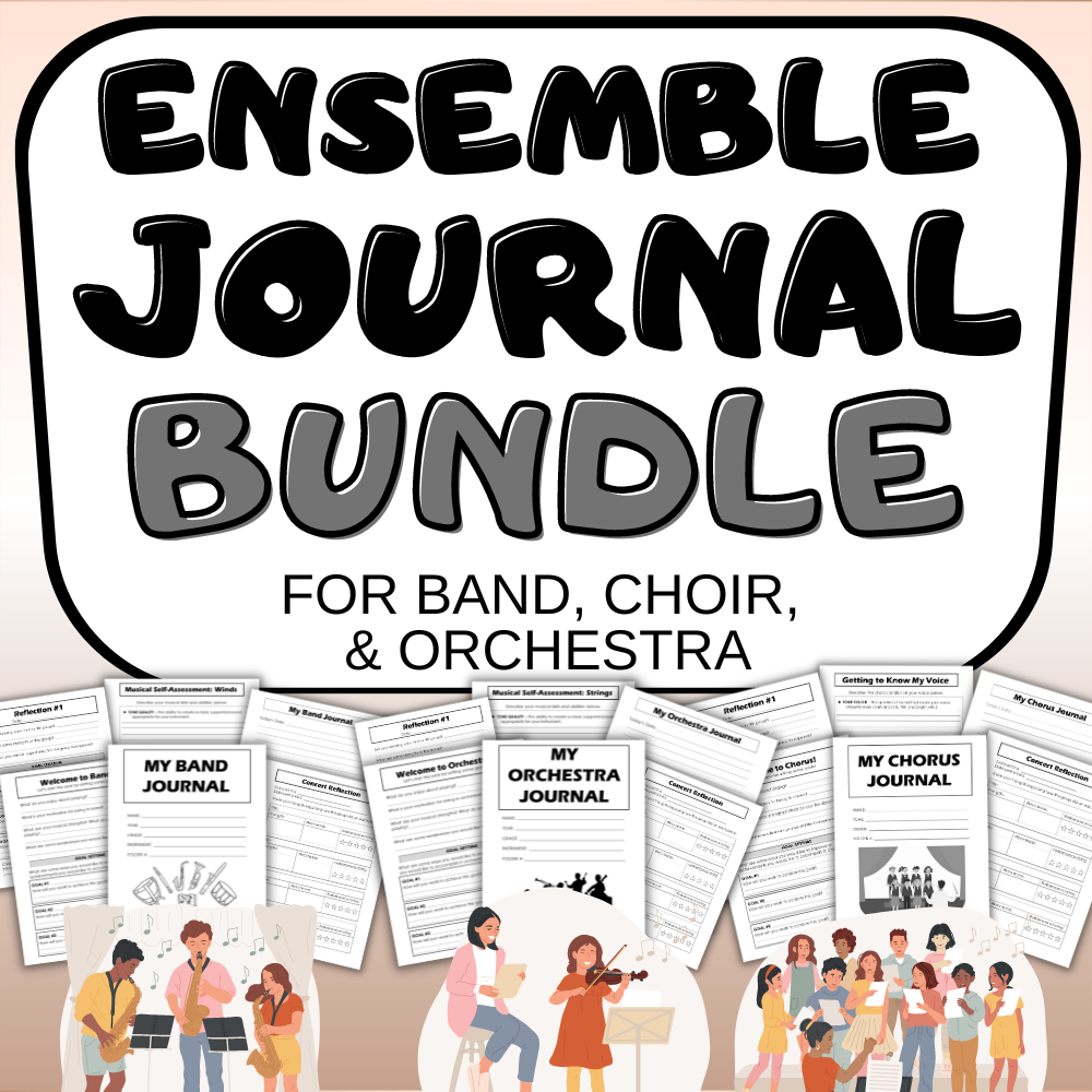 MUSIC ENSEMBLE JOURNAL BUNDLE for middle and high school | Made By Teachers