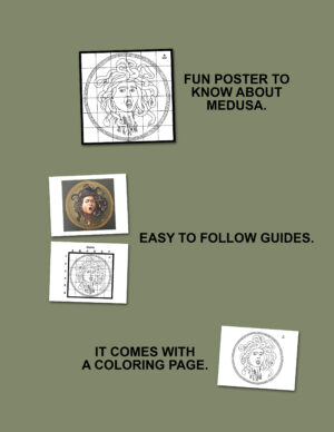 Medusa by Caravaggio Collaboration Poster | Greek Mythology Activity ...