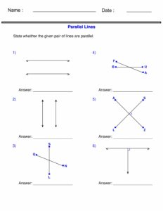 Identifying Parallel Lines - Parallel and Perpendicular Lines ...