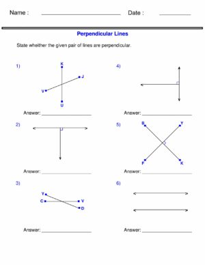 Identifying Perpendicular Lines - Parallel and Perpendicular Lines ...