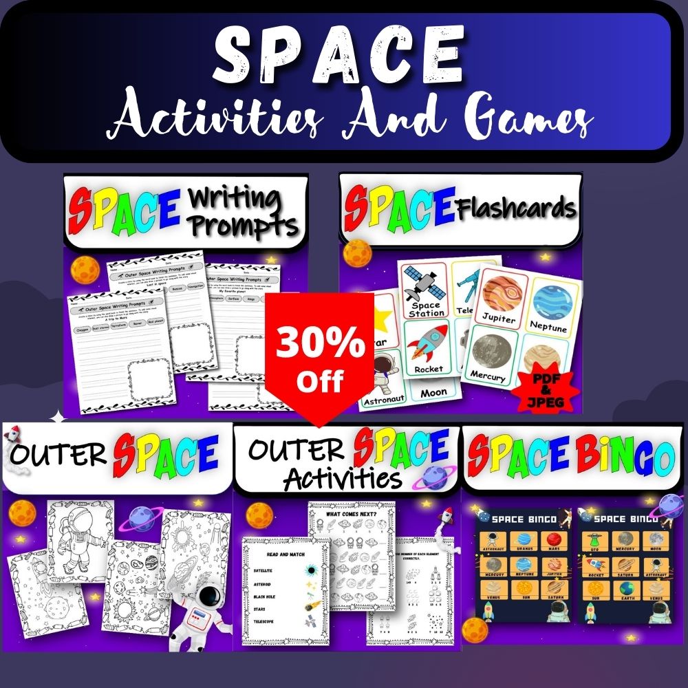 Printable Space Vocabulary Identification Flashcards | Outer Space ...