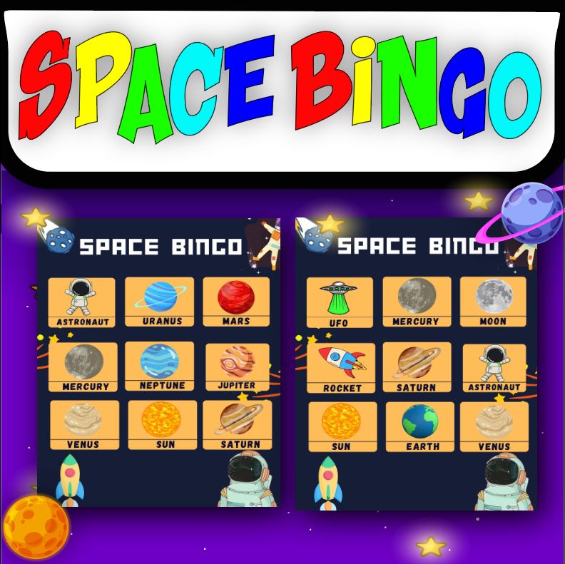 Space Learning BUNDLE: Flashcards, Coloring Pages, Puzzles, and More ...