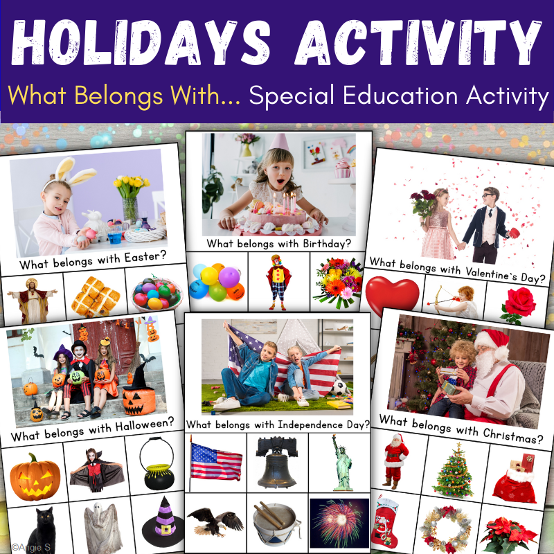 Holidays Special Education Activity with Real Pictures | Made By Teachers