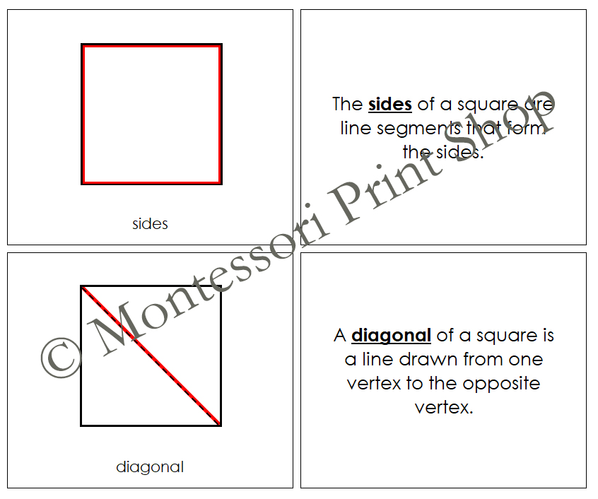 The Study of a Square Book - Montessori Elementary Geometry | Made By ...