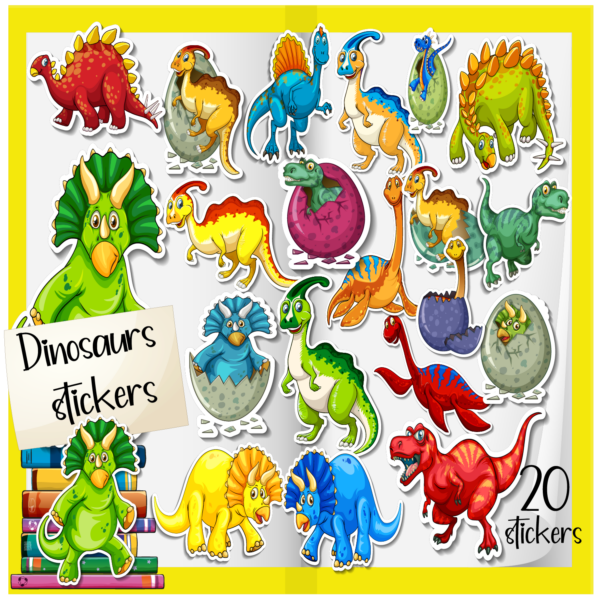 Dinosaurs stickers | Made By Teachers