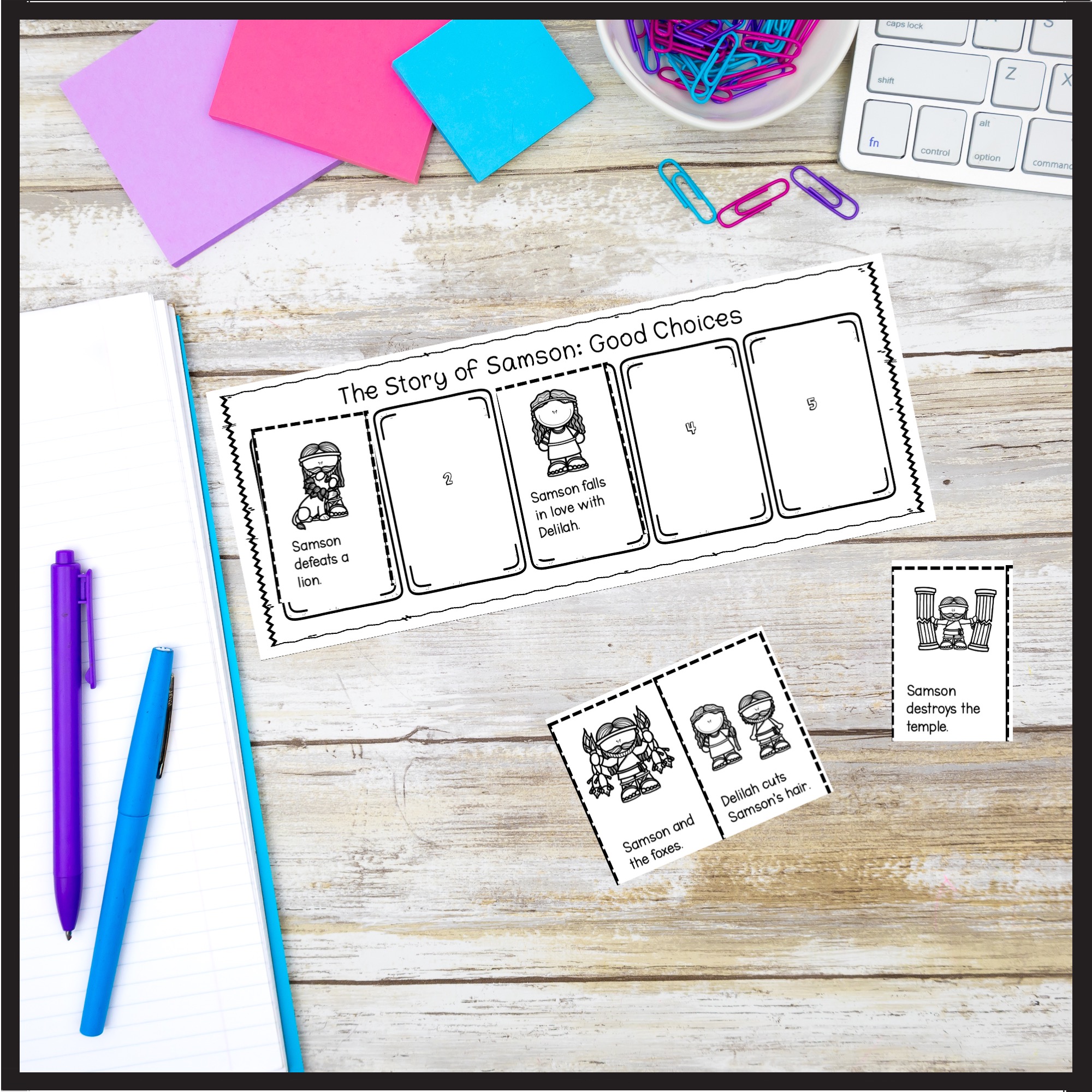 Samson Bible Lesson and Activities Making Good Choices Lesson Primary ...