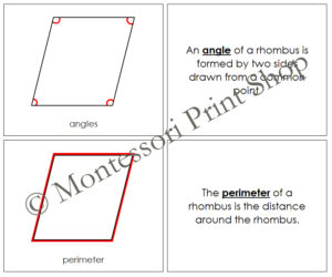 The Study of a Rhombus Book - Montessori Elementary Geometry | Made By ...