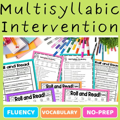 Decoding Multisyllabic Words Fluency & Vocabulary Bundle ...